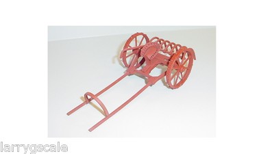 Bull Rake Rusty Farm Equipment Miniature 1/24 Scale G Scale Diorama ...