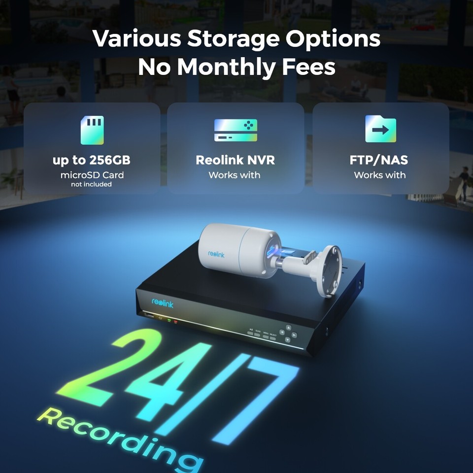 Reolink CX810 ColorX 4K 8MP PoE IP Camera with True Full-Color Night ...