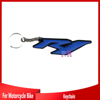 Blue 3D Soft Rubber Motorcycle Keychain Key Chain For YAMAHA YZF R1 | eBay