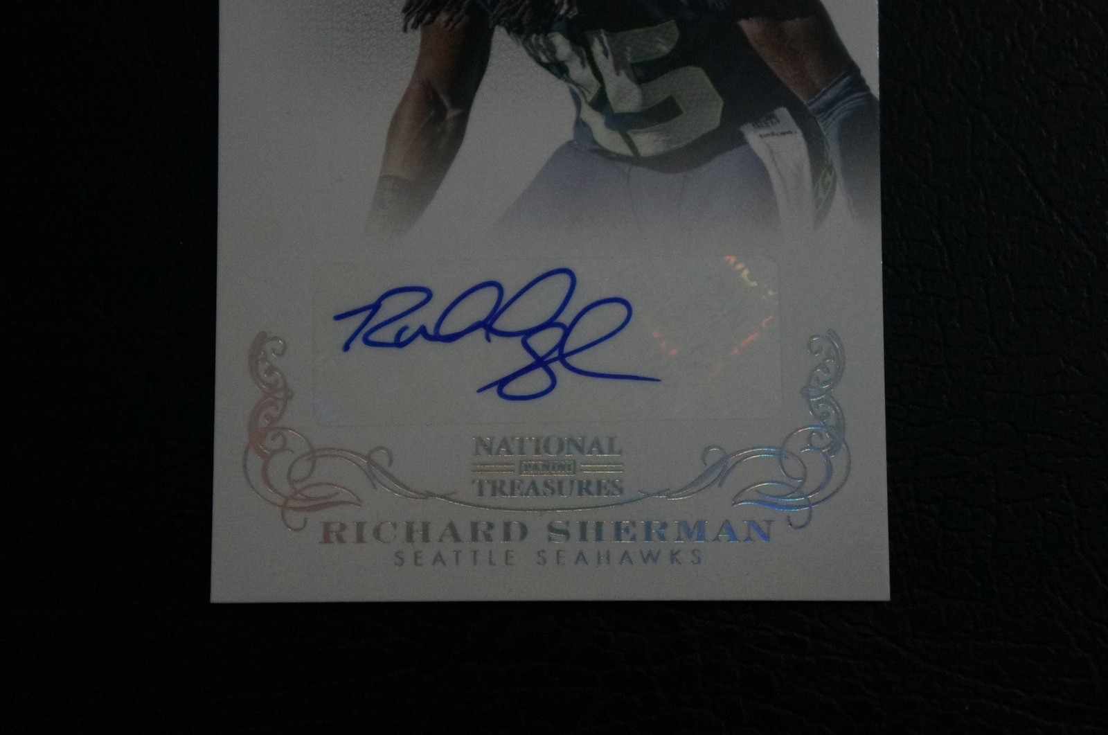 2013 NATIONAL TREASURES FOOTBALL RICHARD SHERMAN AUTOGRAPH AUTO CARD ...