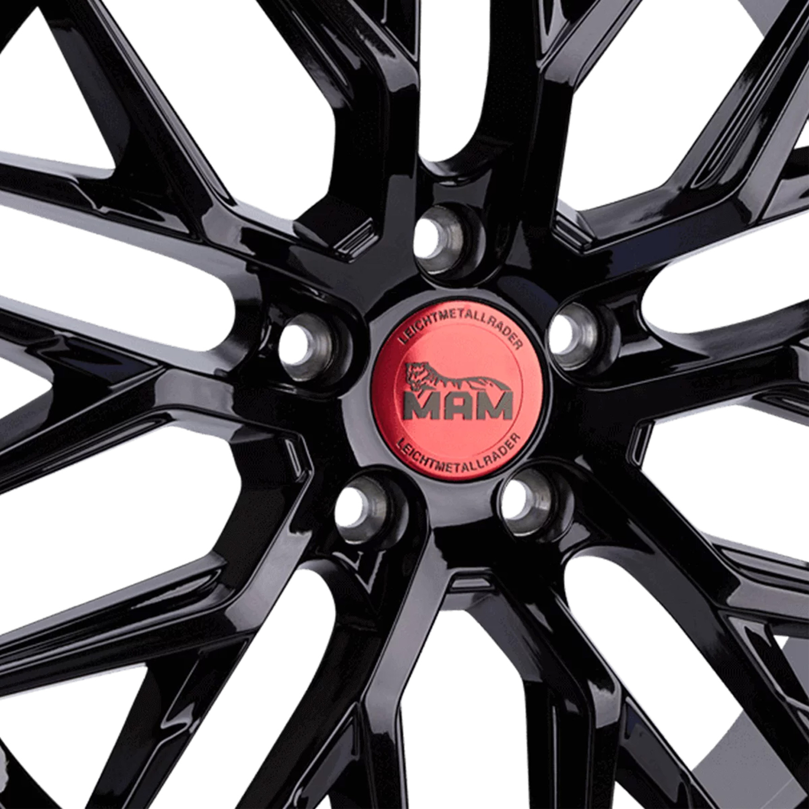 19 Zoll MAM RS4 Alufelgen Schwarz Glanz 5x112 für VW Golf 7 GTI TCR Mod ...