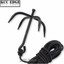 Black Steel NINJA SWAT Folding Grappling Tactical Climbing Hook 33Ft ...