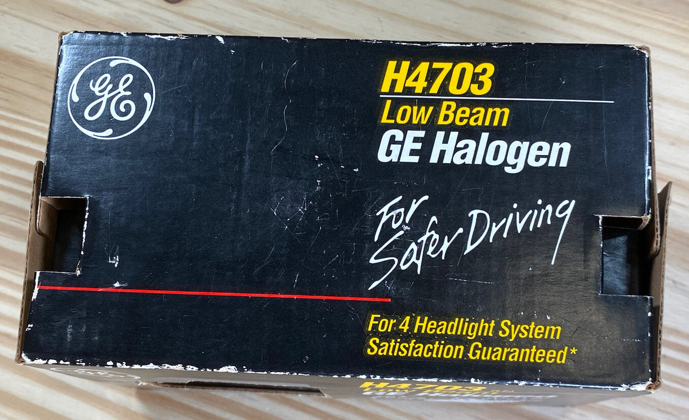 GE Low Beam Halogen Headlight H4703 Replacement Bulb 12V Left Front 4 ...