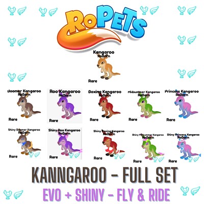 Ropets Kangaroo - Evo & Shiny Fly & Ride - Full Collection US | eBay