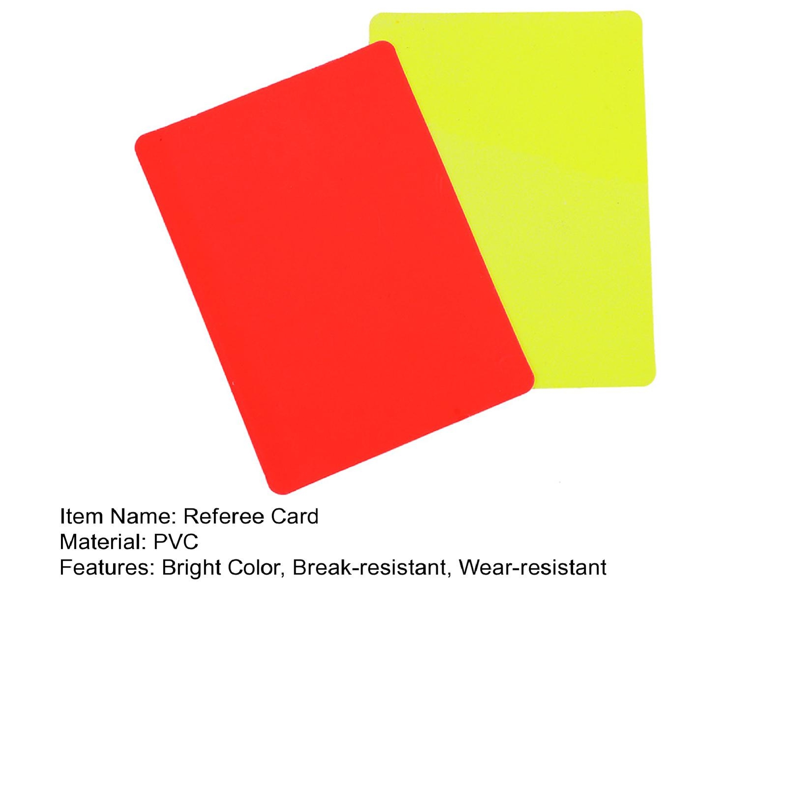1 Set Referee Card Bright Color Warning Record Soccer Games Red Yellow ...