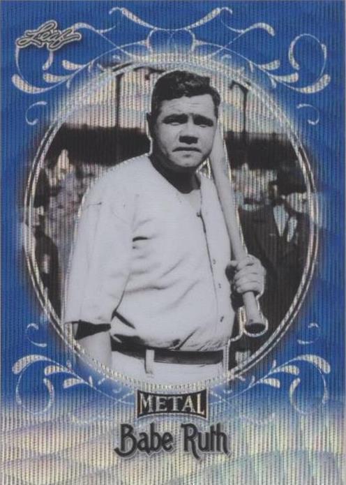 2019 Leaf Babe Ruth Collection - Babe Ruth #28 Blue Wave /25 for sale ...