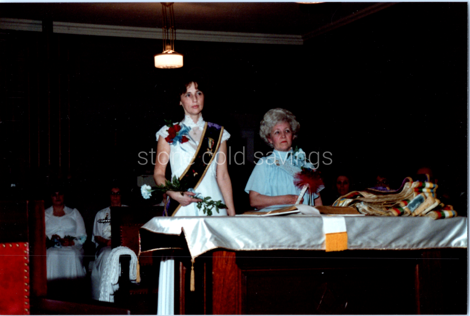 Vintage 1980s Found Photo - Order Of Eastern Star Formal Award Ceremony ...