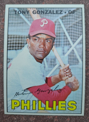 Tony Gonzalez 1967 Topps Baseball Card Hi #548 Phillies High Number ...