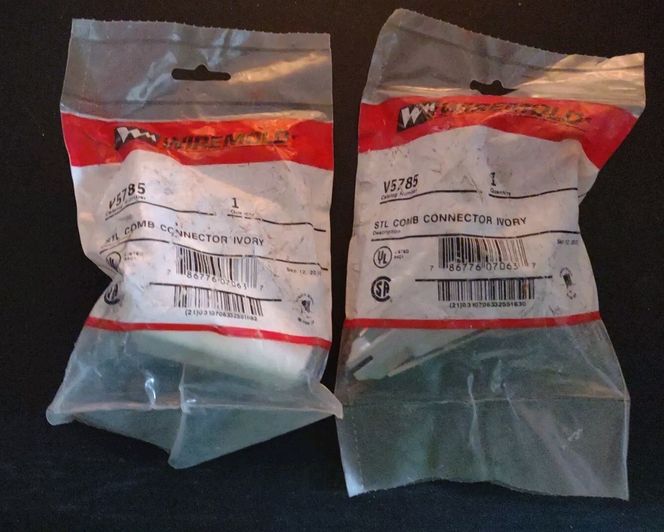 Lot Of 2 Wiremold V5785 Combination Connector Ivory | eBay