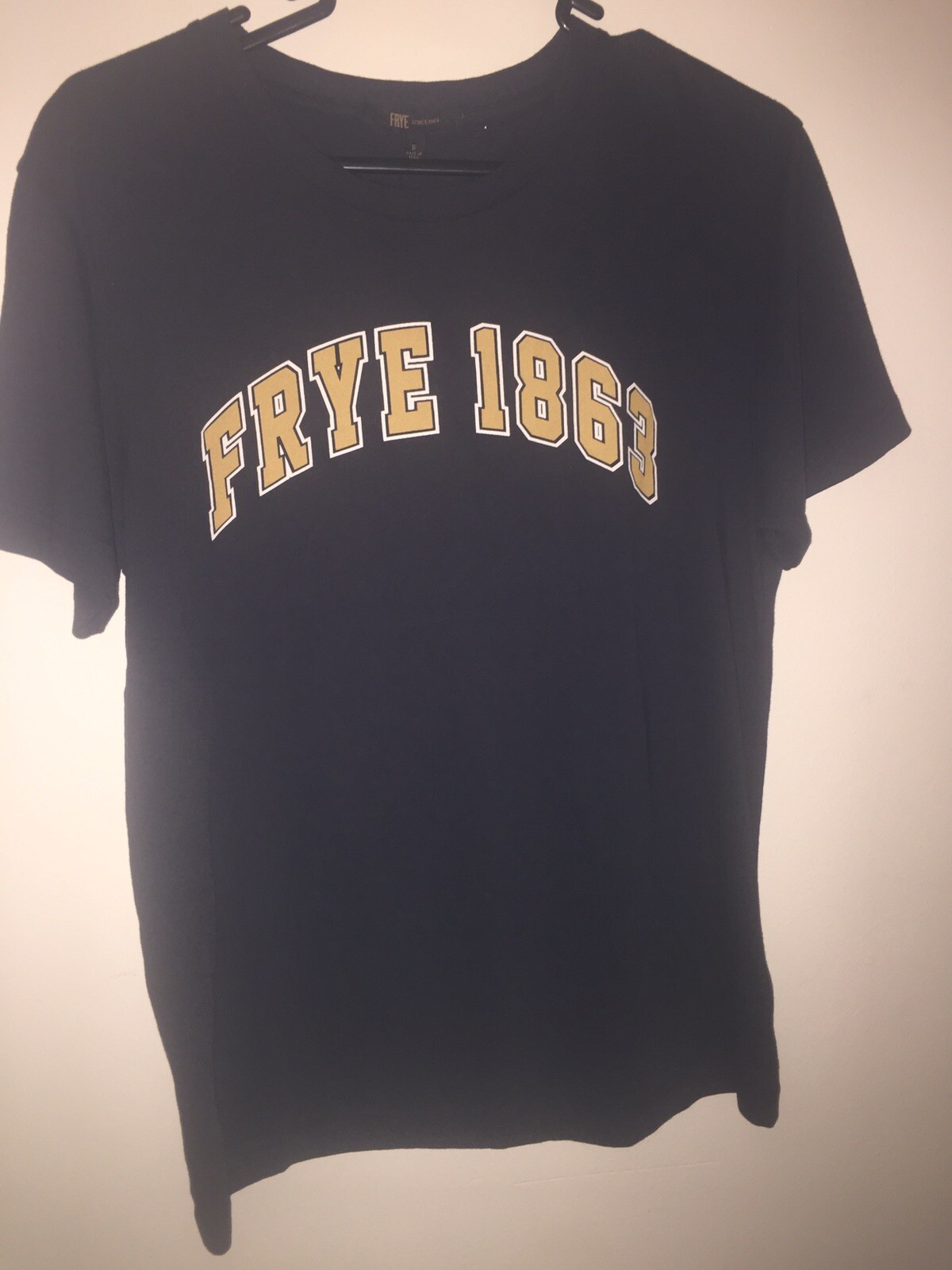 Frye Company “1863” S/S Logo T-Shirt, NWT - Mens Small Jet Black | eBay