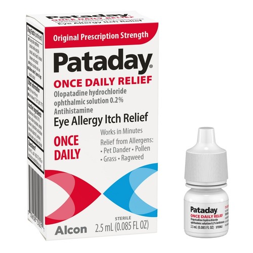 Alcon Pataday 0.2% Once Daily Eye Allergy Itch Relief Eye Drops 0.085 ...
