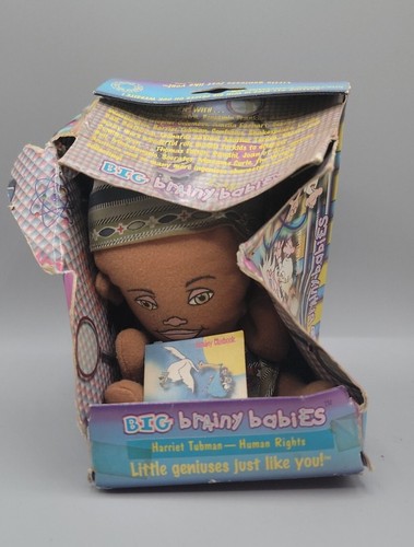Vintage Big Brainy Babies Harriet Tubman Plush Stuffed Toy Figure 5.5 ...