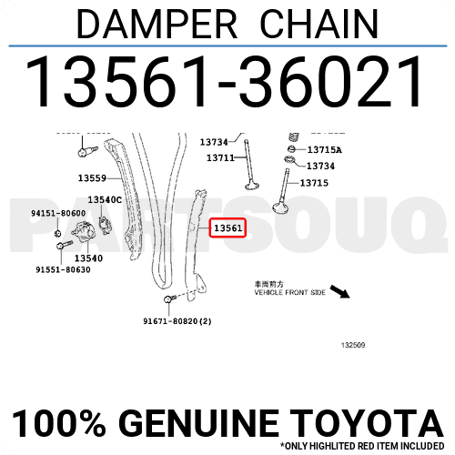 1356136021 Genuine Toyota DAMPER CHAIN 13561-36021 | eBay