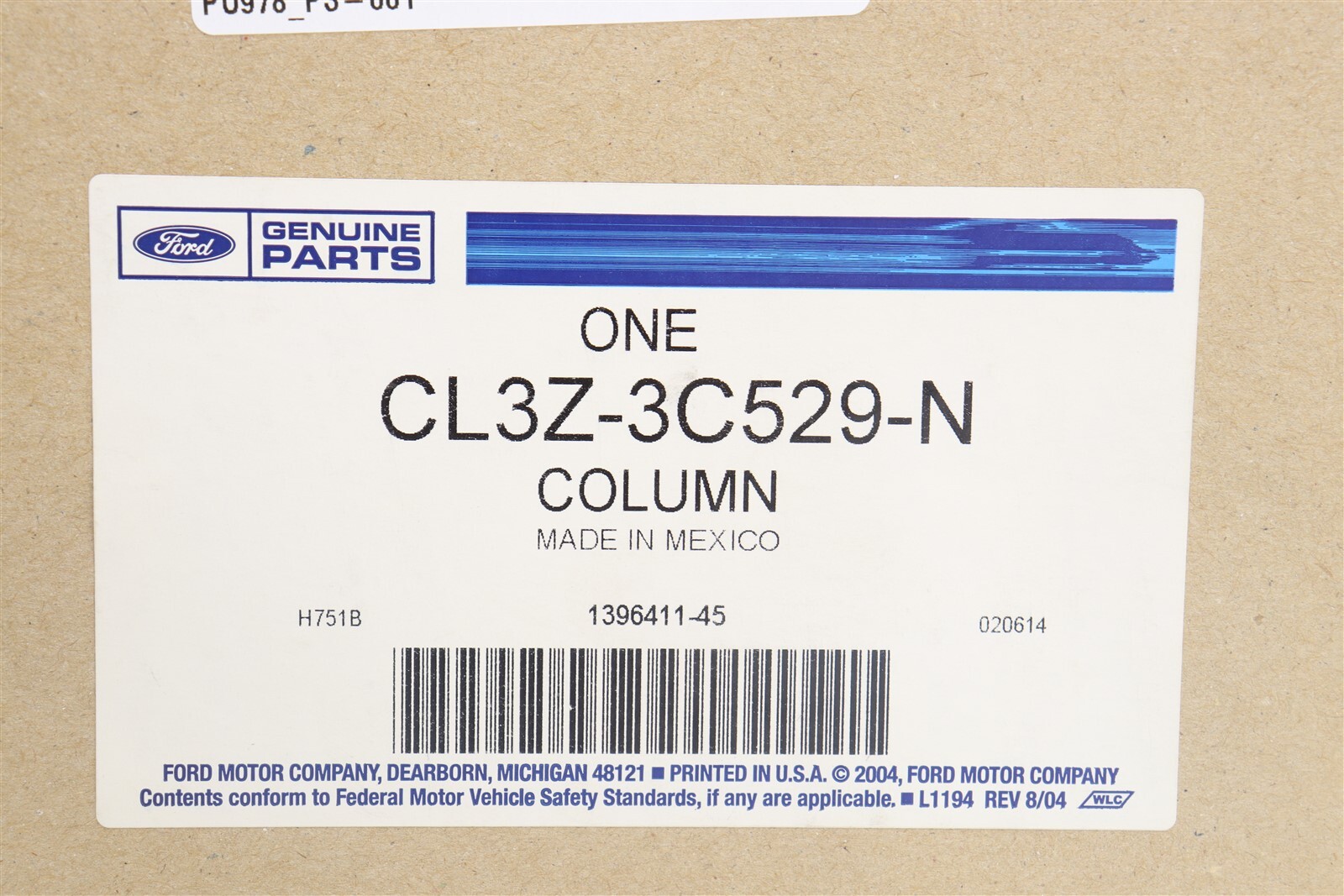 NEW OEM Ford Steering Column Assembly CL3Z-3C529-N Ford F-150 2011-2014 ...