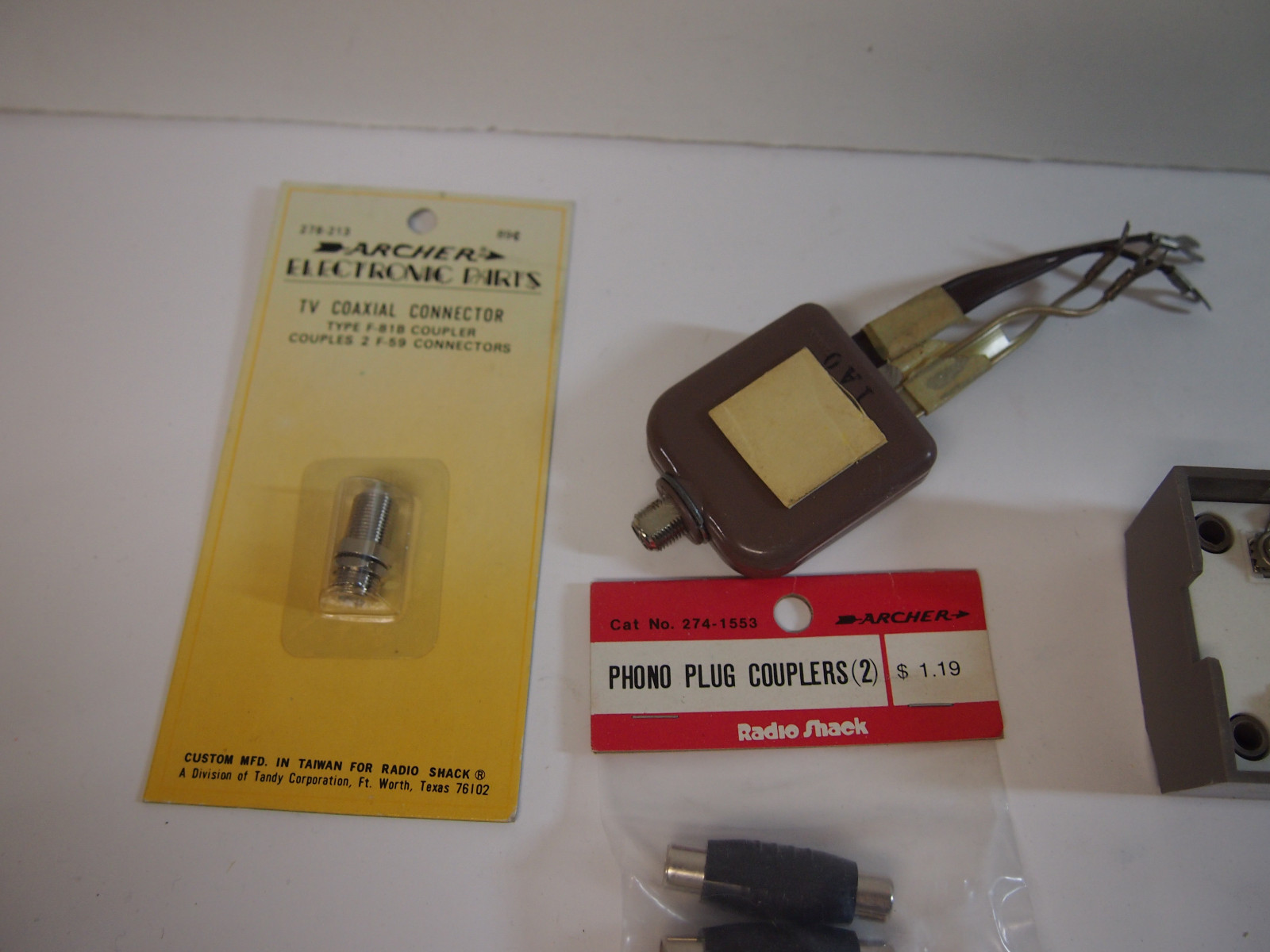 F Type Coax Coaxial Cable Coupler UHF VHF FM 4 SET COUPLER 99-40321 RCA ...