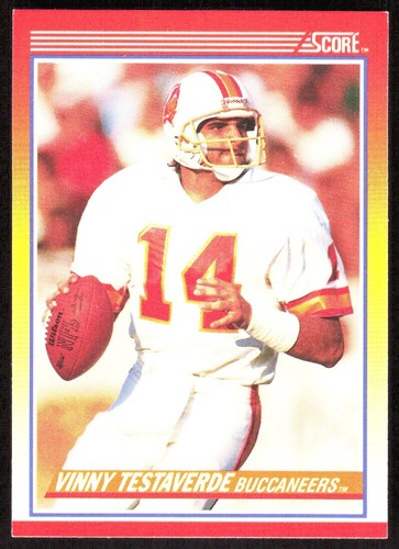 1990 2152A Score Vinny Testaverde Tampa Bay Buccaneers #261 | eBay