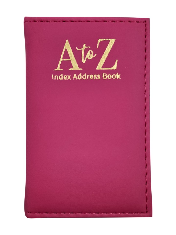 Index Address Book Leather Look Cover Executive Padded Notebook A-Z ...