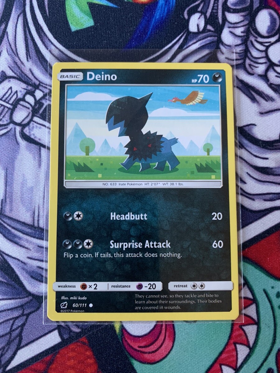 Pokemon Deino Card Mavin | Pokemon Card Unused 0307 Deino