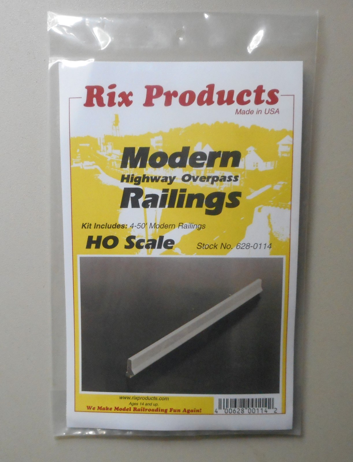 Modern Highway Overpass Railings Kit HO 1 87 Scale Layout Diorama Rix ...