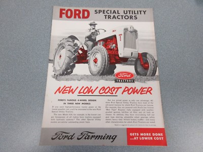 Ford 620, 630 & 820 Farm Tractor brochure 1955 | eBay