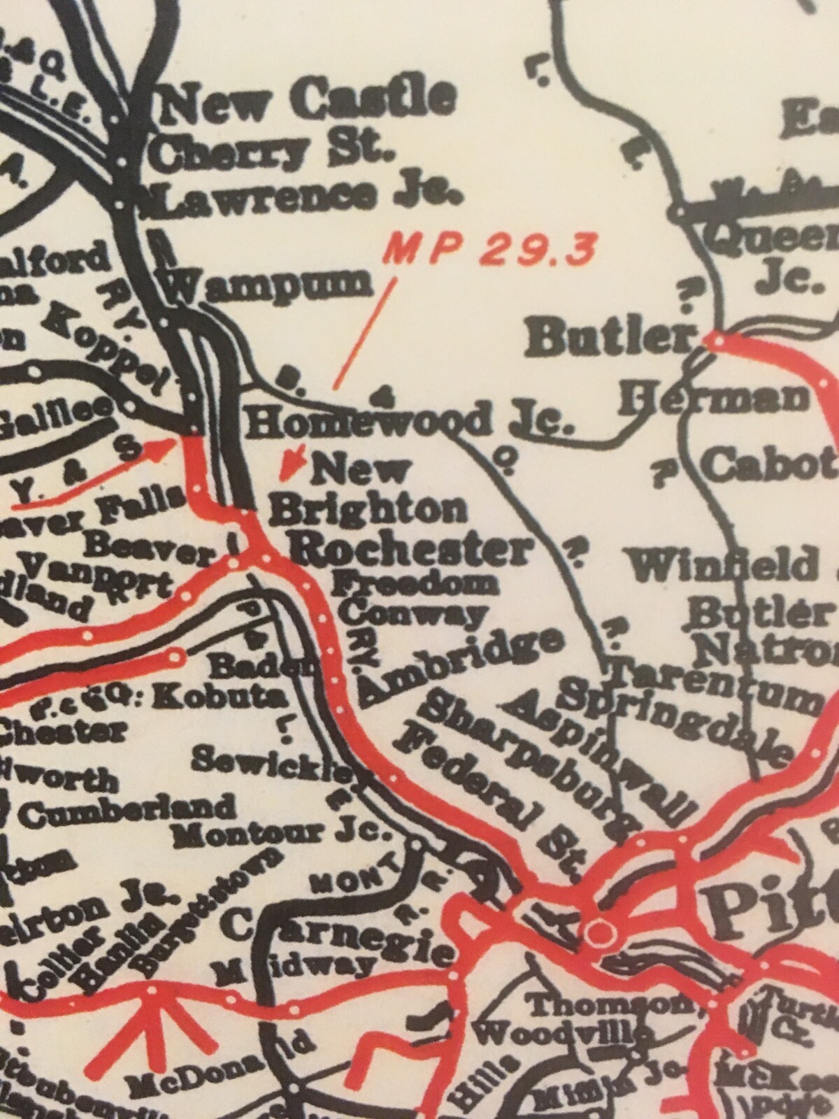 Early PRR Pennsylvania Railroad Pittsburgh Division Central Region Rare ...