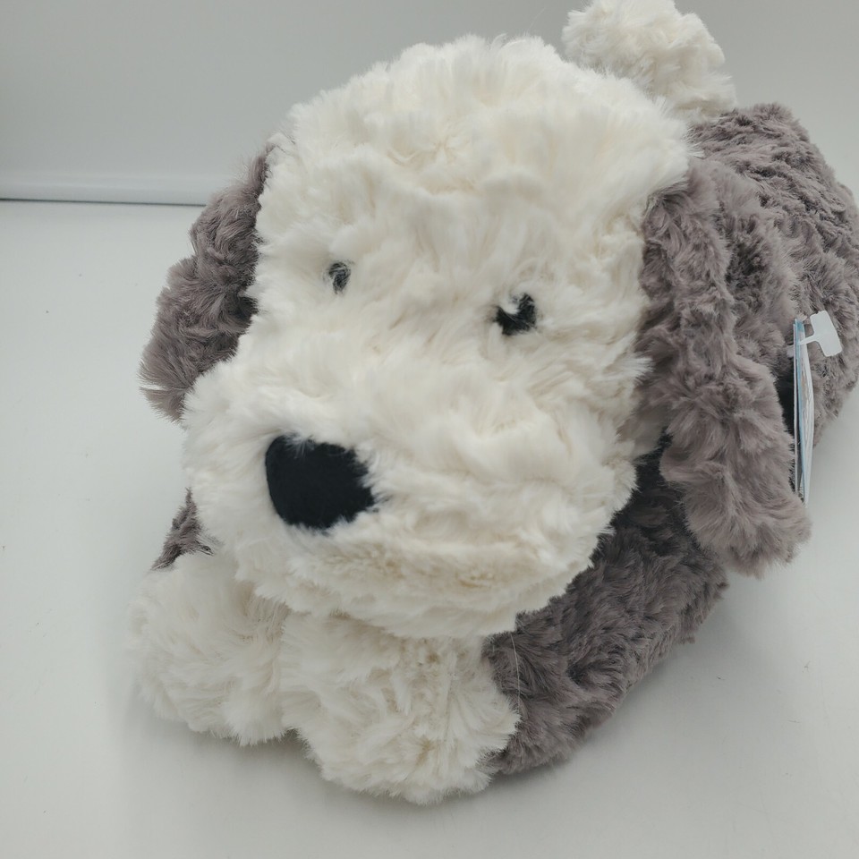 Jellycat Tumblie Sheep Dog Soft Toy Sheepdog Gray White | eBay