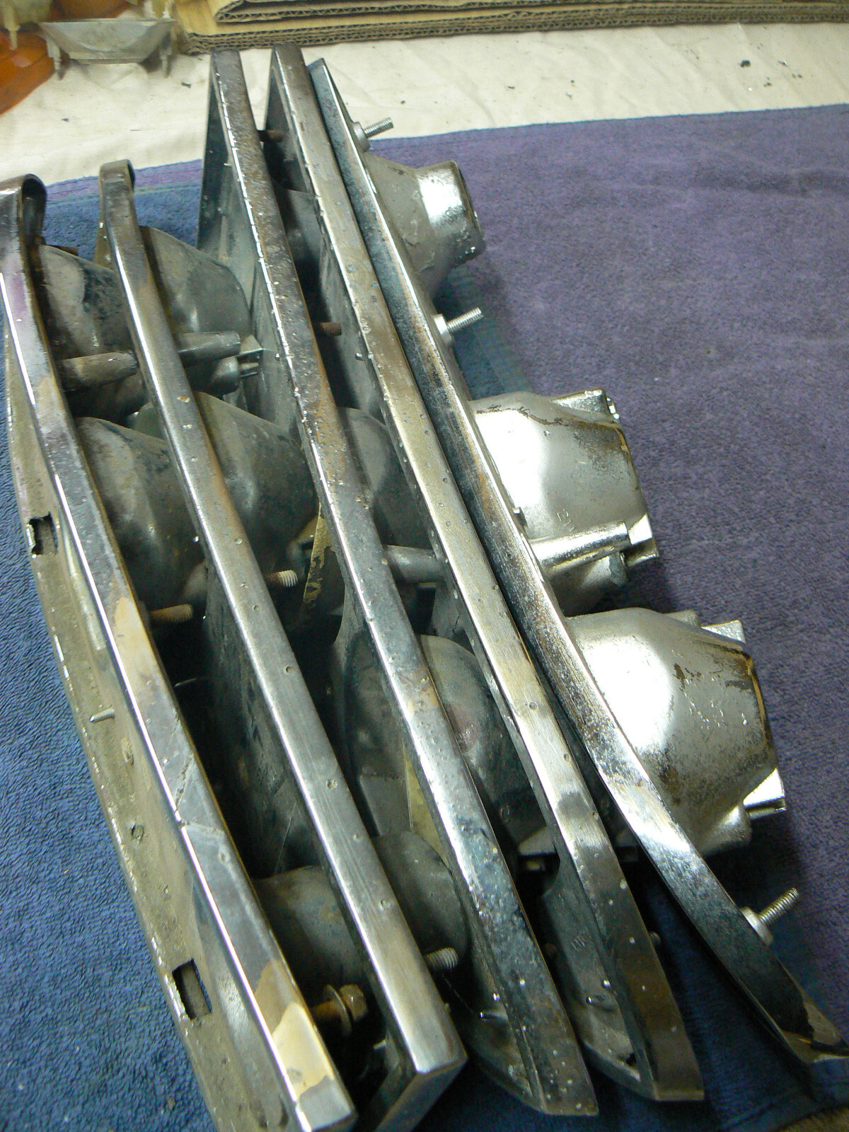 TRIUMPH STAG REAR LIGHTS JOB LOT FOR PARTS SOME DAMAGED. WITH LENSES ...