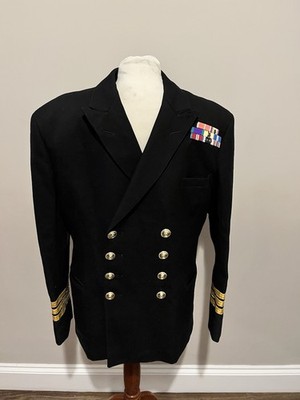 ROYAL NAVY MENS OFFICERS NO.1B DRESS UNIFORM JACKET CHEST APPROX 106CM ...