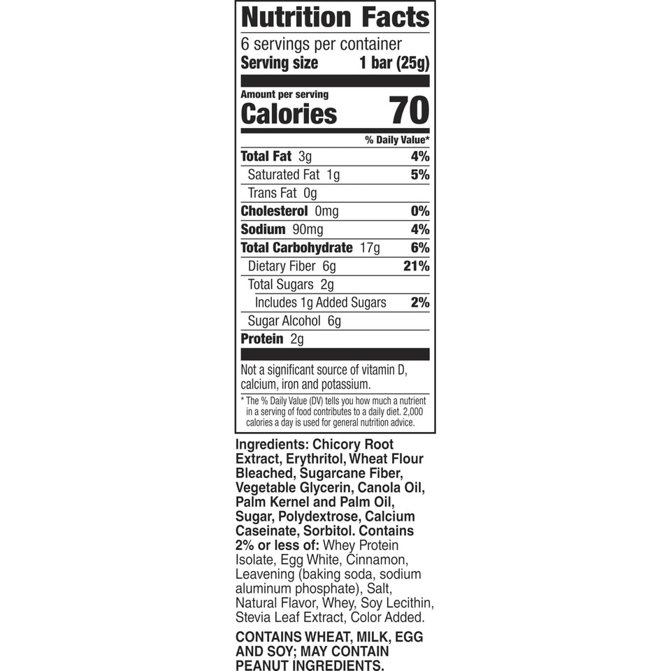 Fiber One Cinnamon Coffee Cake Soft Baked Bars 70 Calorie Snack Pack Of ...