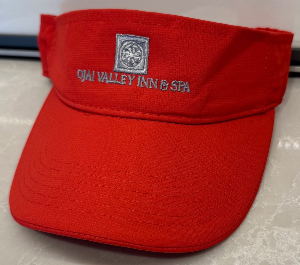 Ojai Valley Inn & Spa - Imperial Golf Visor - Men's OSFA - Red | eBay