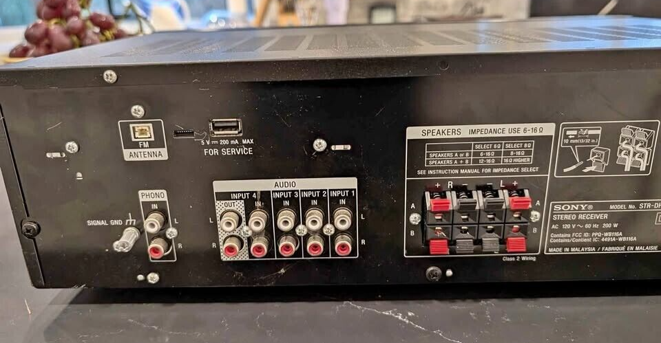 Sony STR-DH190 Stereo Receiver - 4 Inputs + Bluetooth & Phono | eBay