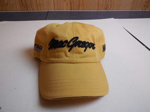R6 MacGregor MACTEC Embroidered Yellow Adjustable Hat Cap | eBay