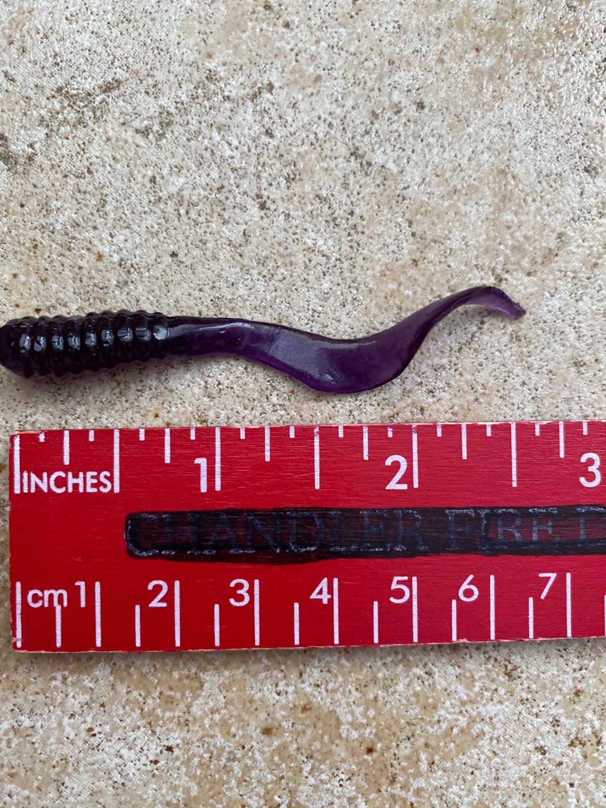 Item#145 50ct 2.5" Purple curly tail grubs fishing bait soft plastics ...