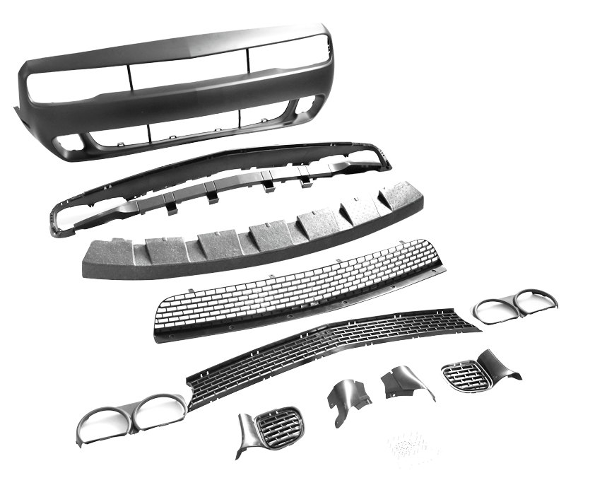 Fit 2015- 2023 Dodge Challenger Front Full Bumper Cover & HC Style Lip ...