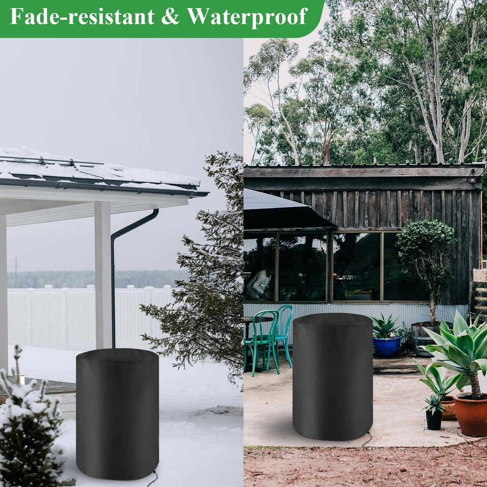 55 Gallon Drum Water Storage Barrel Waterproof Outdoor Rain Barrel ...