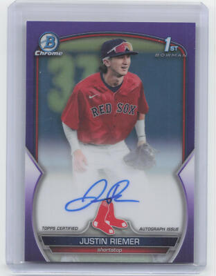 2023 Bowman Draft #CDA-JRI Justin Riemer 1st Purple Auto #/250 | eBay