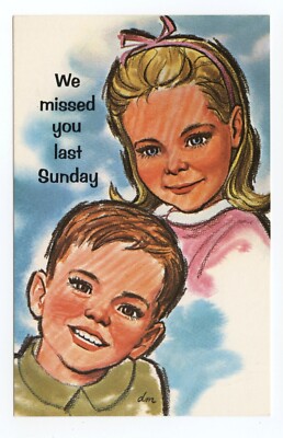 Church Invitation / Sunday School / Rally Day Religious Postcard | eBay