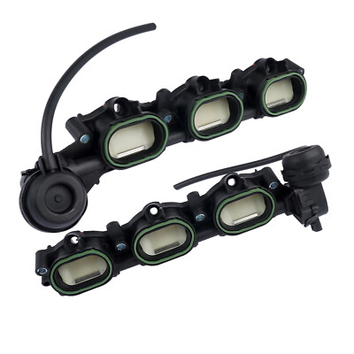 Pair Intake Manifolds For 16-19 Audi A6 A7 A8 Q7 3.0T 06E133109BC ...