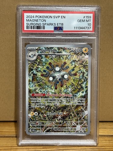 PSA 10 Magneton ETB Promo 159 Surging Sparks Scarlet & Violet Pokemon ...