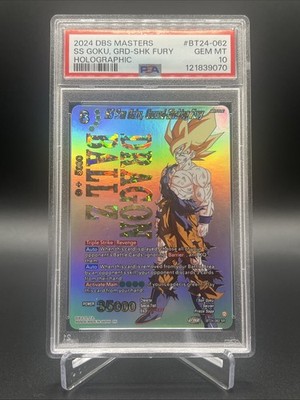 Dragon Ball Super BT24-062 SR Alt Art SS Son Goku, Ground-Shaking Fury PSA 10 | eBay