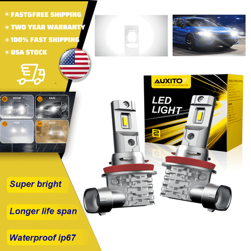 H11 H8 H9 LED Headlight Kit High Low Beam Bulb Super Bright 6500K White 30000LM 782890730211| eBay
