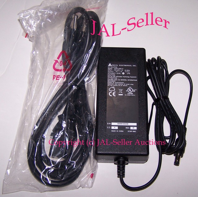 12V DC 2A 24w DELTA POWER SUPPLY 100-240 AC ADAPTER 2.5mm 12 volt 2 AMP ...