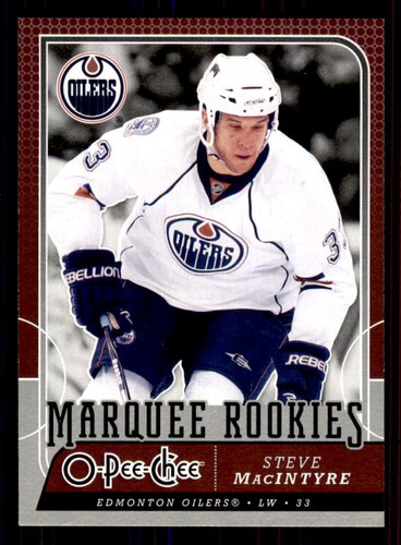 2008-09 O-Pee-Chee #762 Steve MacIntyre Edmonton Oilers RC | eBay