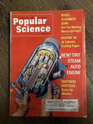Vintage Popular Science Monthly Magazine February 1966 Booklet Pamphlet ...