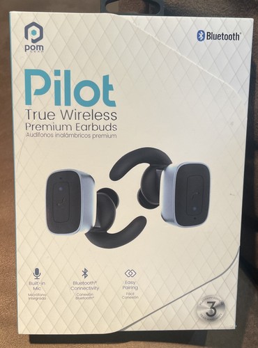 POM GEAR PILOT TRUE WIRELESS PREMIUM EARBUDS BLUETOOTH SILVER | eBay
