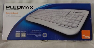 Samsung Pleomax PS/2 wired Basic Keyboard White PBK-700W | eBay