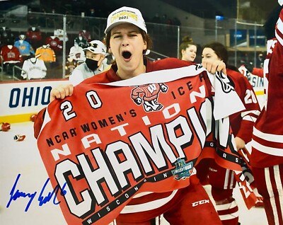 LACEY EDEN AUTOGRAPH 8x10 PHOTO WISCONSIN BADGERS WOMENS HOCKEY #2 | eBay