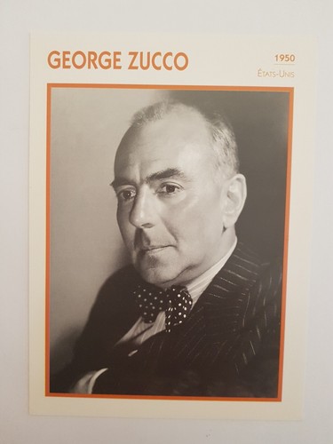 GEORGE ZUCCO - CARTE FICHE CINEMA PORTRAIT DE STAR | eBay