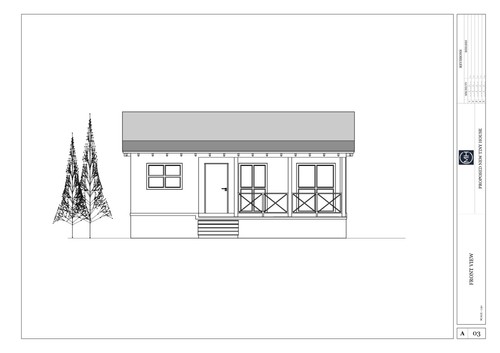 Modern Tiny House Plan With AutoCAD File And PDF For Blueprint Plans ...