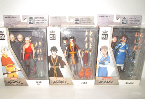 Avatar The Last Airbender BST AXN 3 Figure Lot AANG - ZUKO - KATARA | eBay